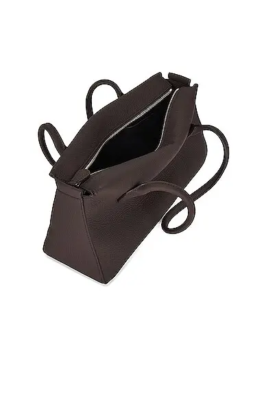 The Row E/W Top Handle Bag In Chocolate - Espresso Pld | Editorialist